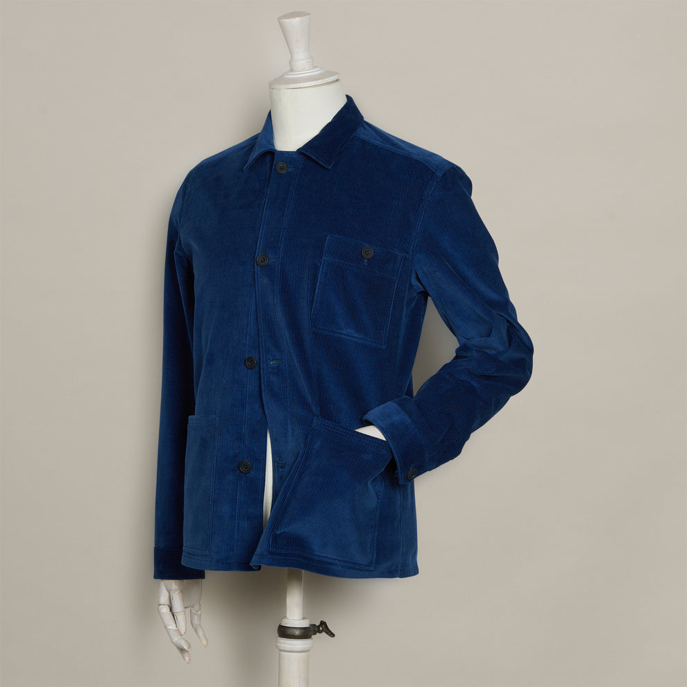 Corduroy Work Jacket in Indigo
