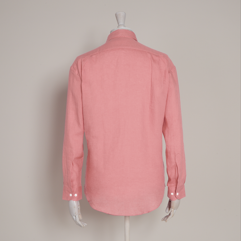 Classic Fit Linen Shirt in Antique Pink