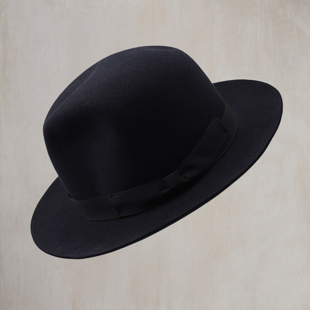 Lightweight Felt Trilby in Navy