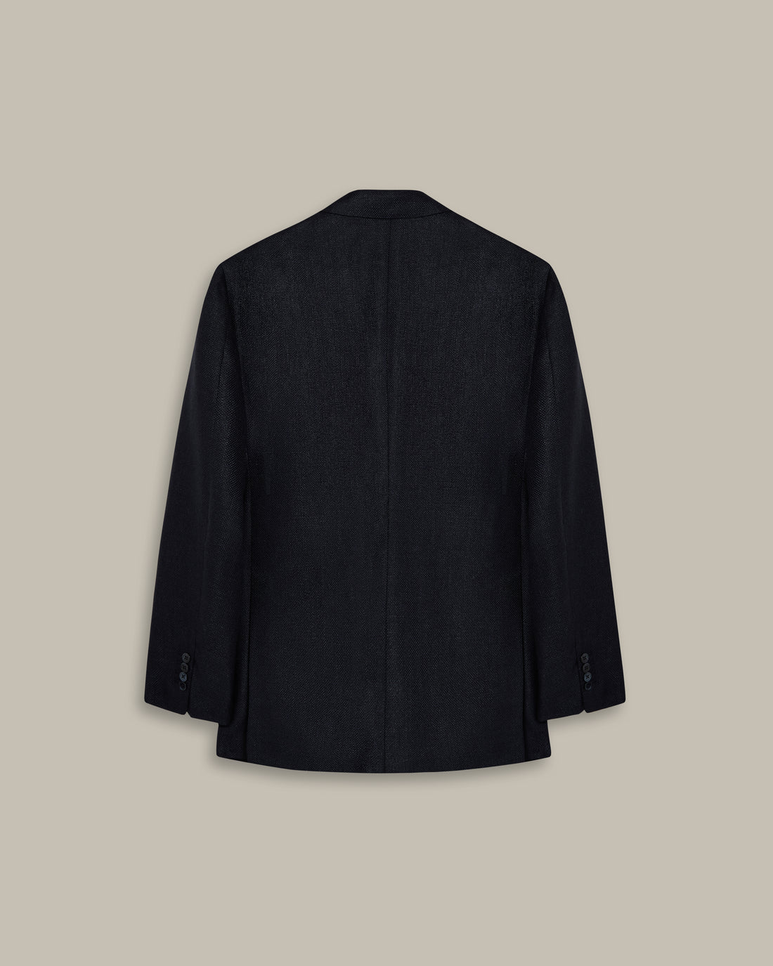 Single Breasted Unstructured Jacket in Navy