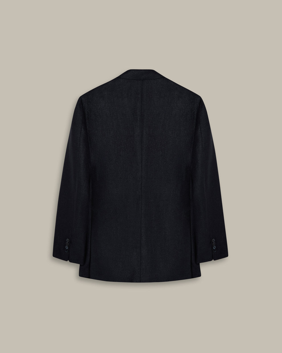 Single Breasted Unstructured Jacket in Navy